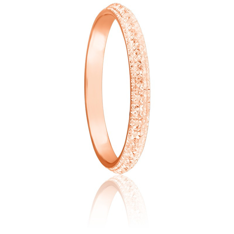 Alliance or rose : toutes nos bagues de mariage - Ocarat