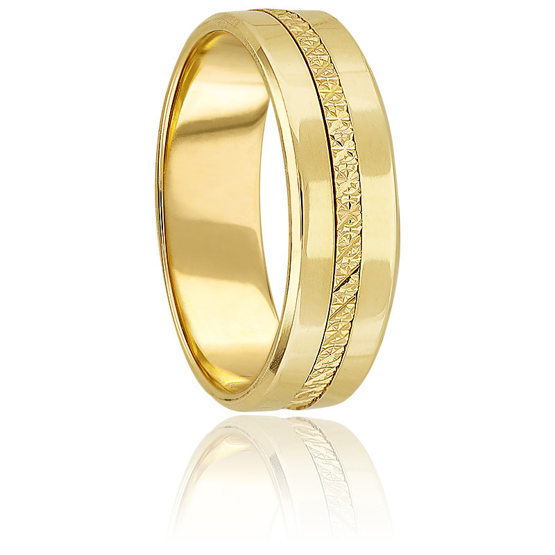 Alliance Bali Diamantée Or Jaune 18 carats - Ponce - Ocarat