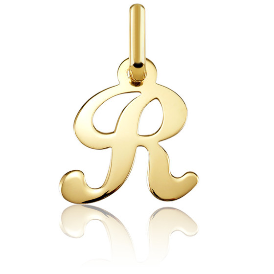 Pendentif lettre R, Or jaune 18K - Argyor - Ocarat